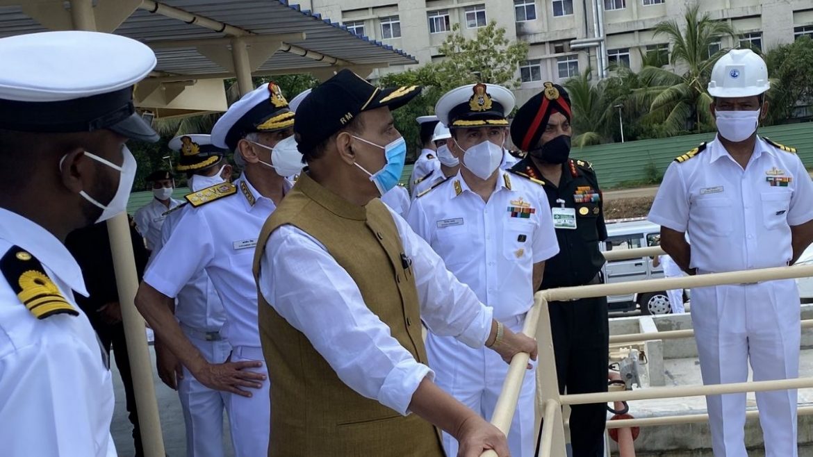 Raksha Mantri Shri Rajnath Singh reviews development works at Karwar ...