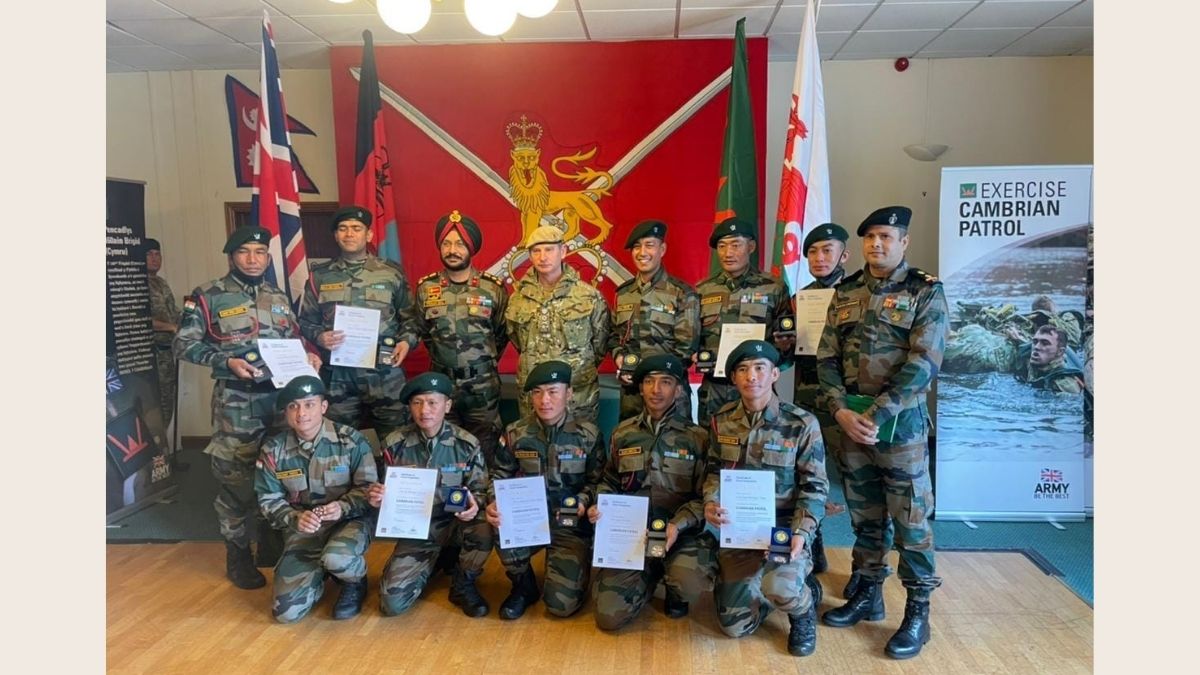 INDIAN ARMY TEAM WINS GOLD MEDAL IN EXERCISE CAMBRIAN PATROL ORGANISED AT BRECON, WALES (UK)