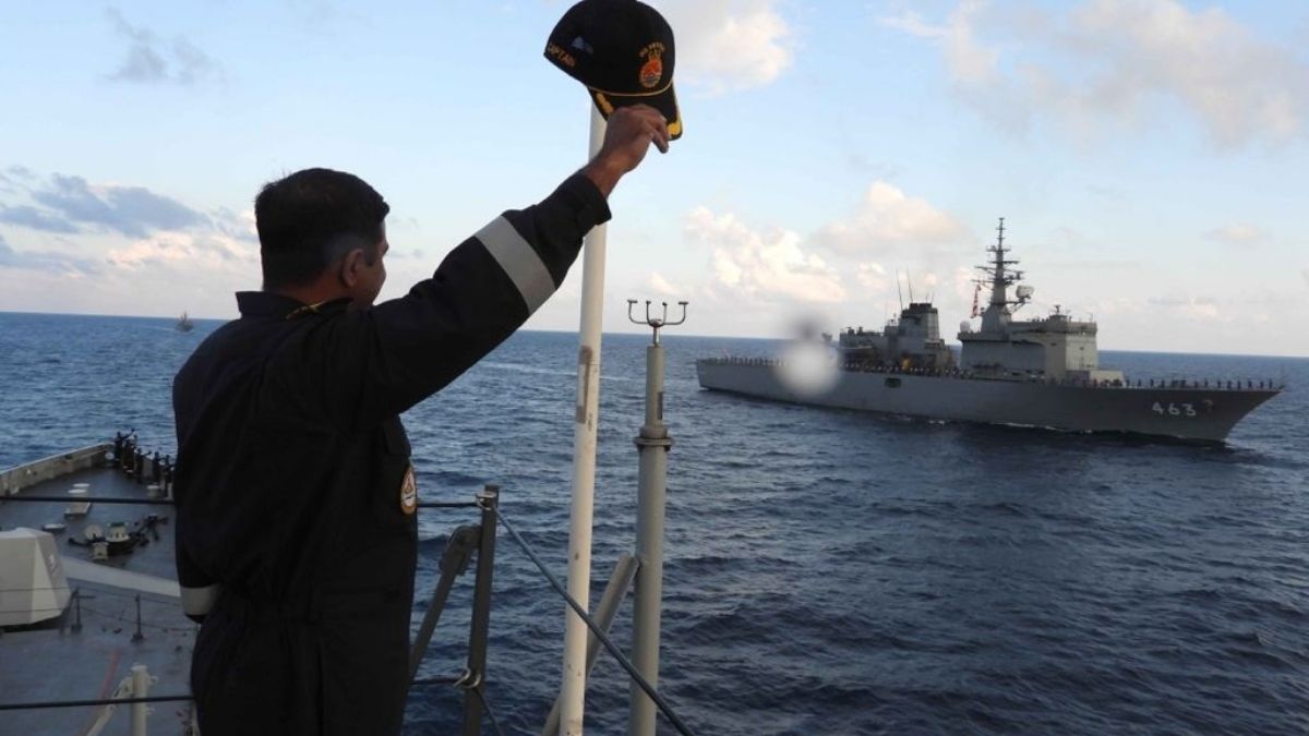 Maritime Partnership Exercise between Ships of Indian Navy and JMSDF