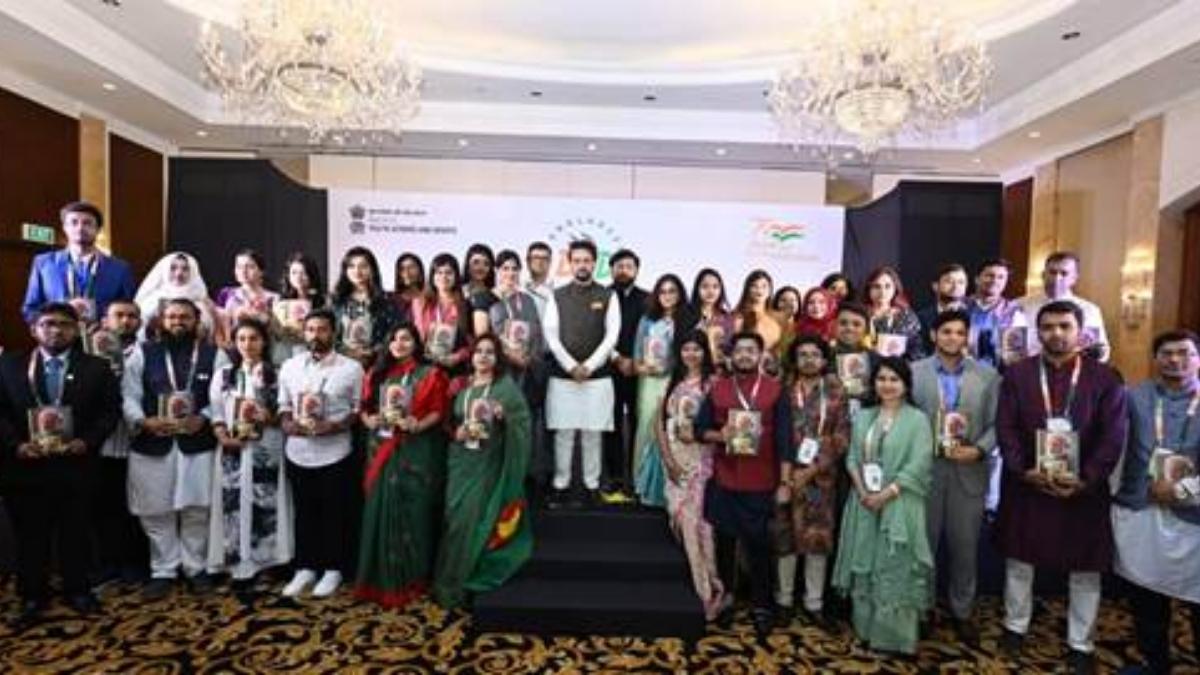 Anurag Singh interacts with the Youth Delegation from Bangladesh Anurag Singh interacts with the Youth Delegation from Bangladesh