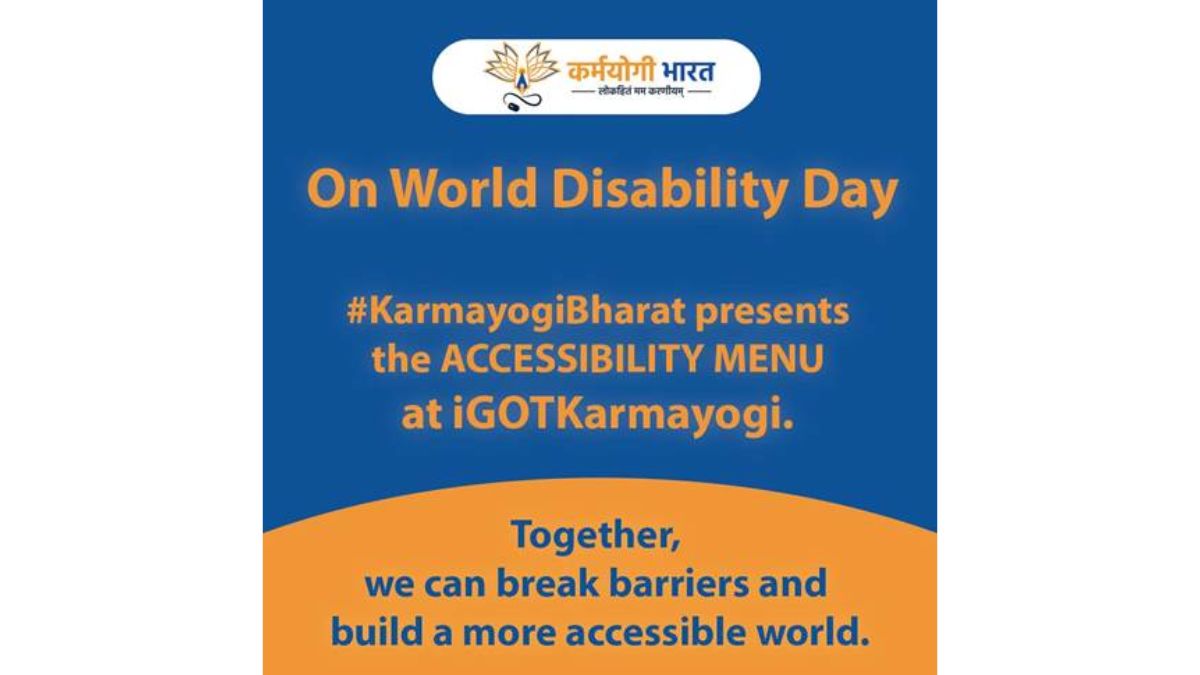 Accessibility Widget launched on the iGOT Karmayogi Platform on ...